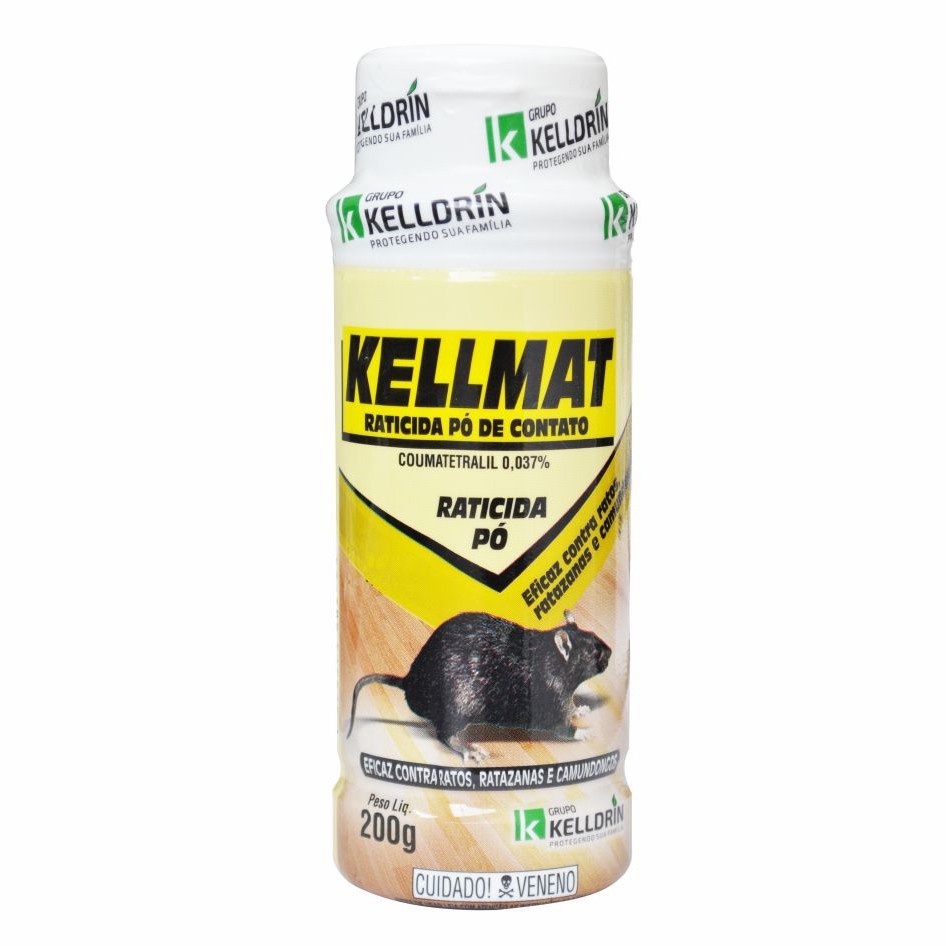Tessaro Agropecuária | Raticida Kelldrin Kellmat Pó 200g - Tessaro ...